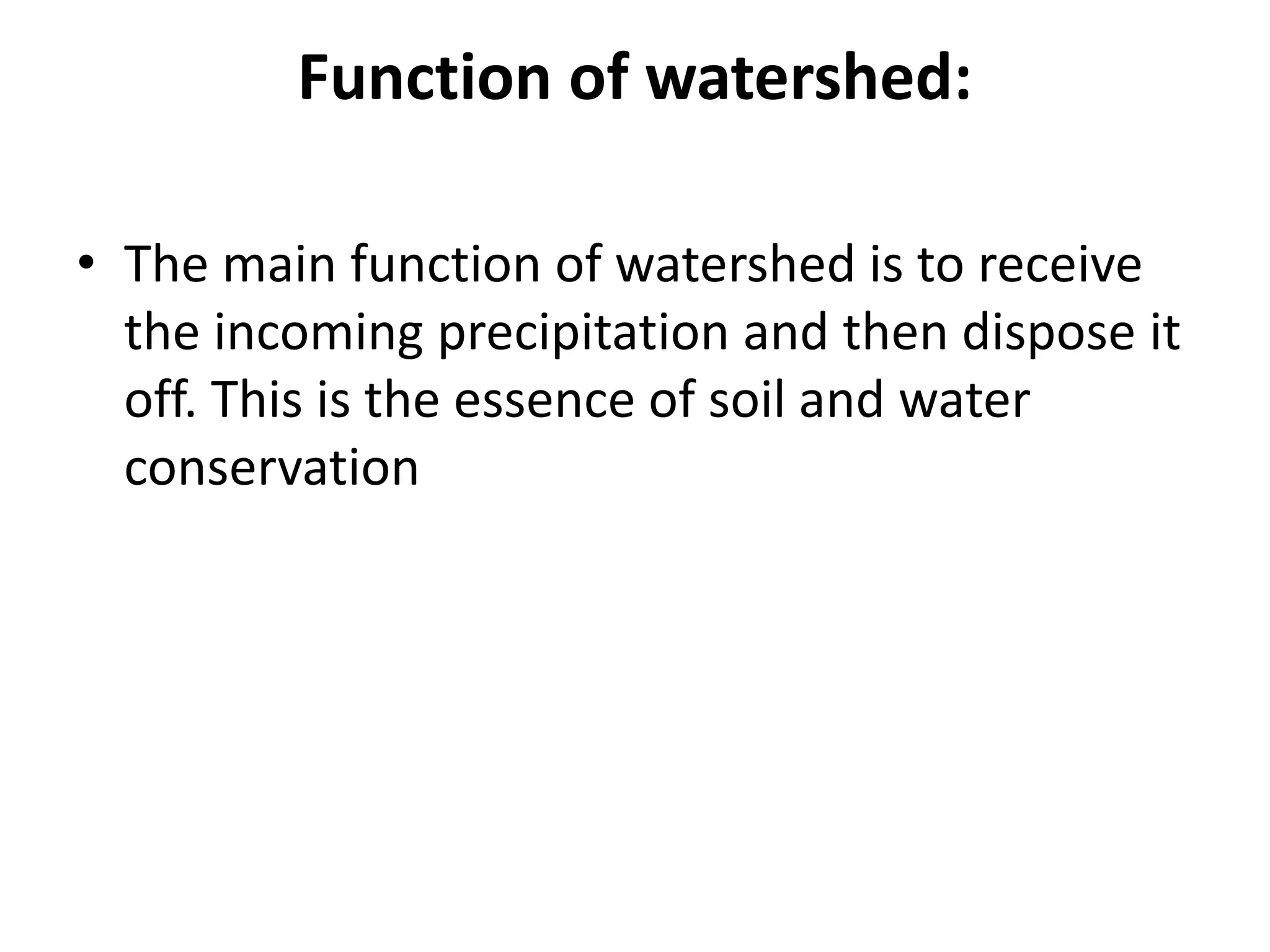 Watershed characteristics | PPTX
