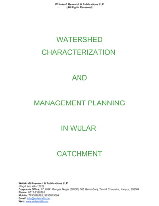 Watershed Characterization And Management Planning In Wular Catchment ...