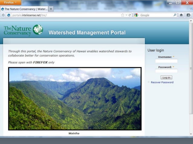 Hawaii Pacific GIS Conference 2012: Internet GIS - Watershed Dashboard ...