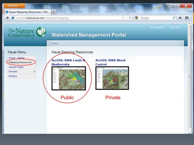 Hawaii Pacific GIS Conference 2012: Internet GIS - Watershed Dashboard ...