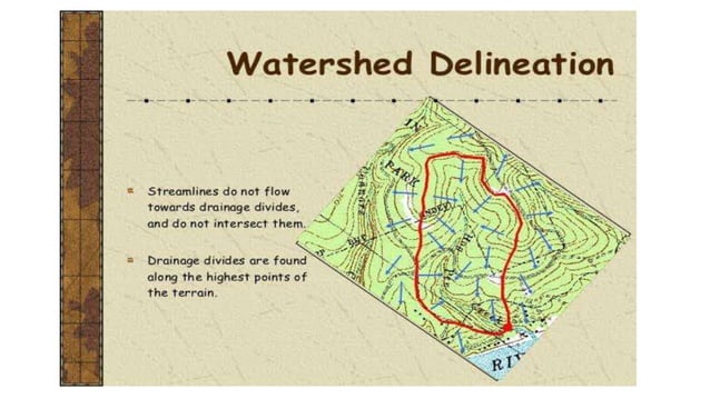 watershed analysis and delineation through GIS | PPTX