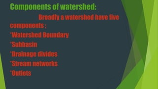 watershed analysis and delineation through GIS | PPTX