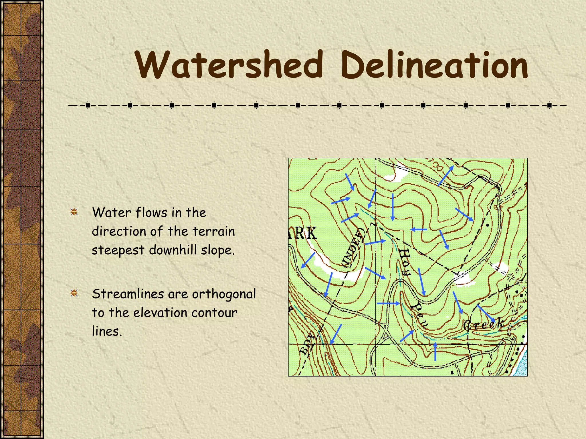 Watershed delineation | PPT