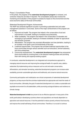 _Watershed Development Program in India_ An Overview.pdf