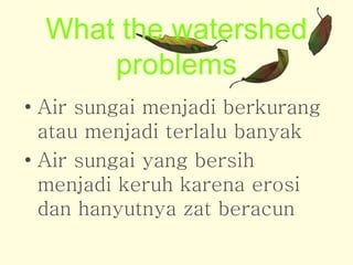 Watershed management | PPTX