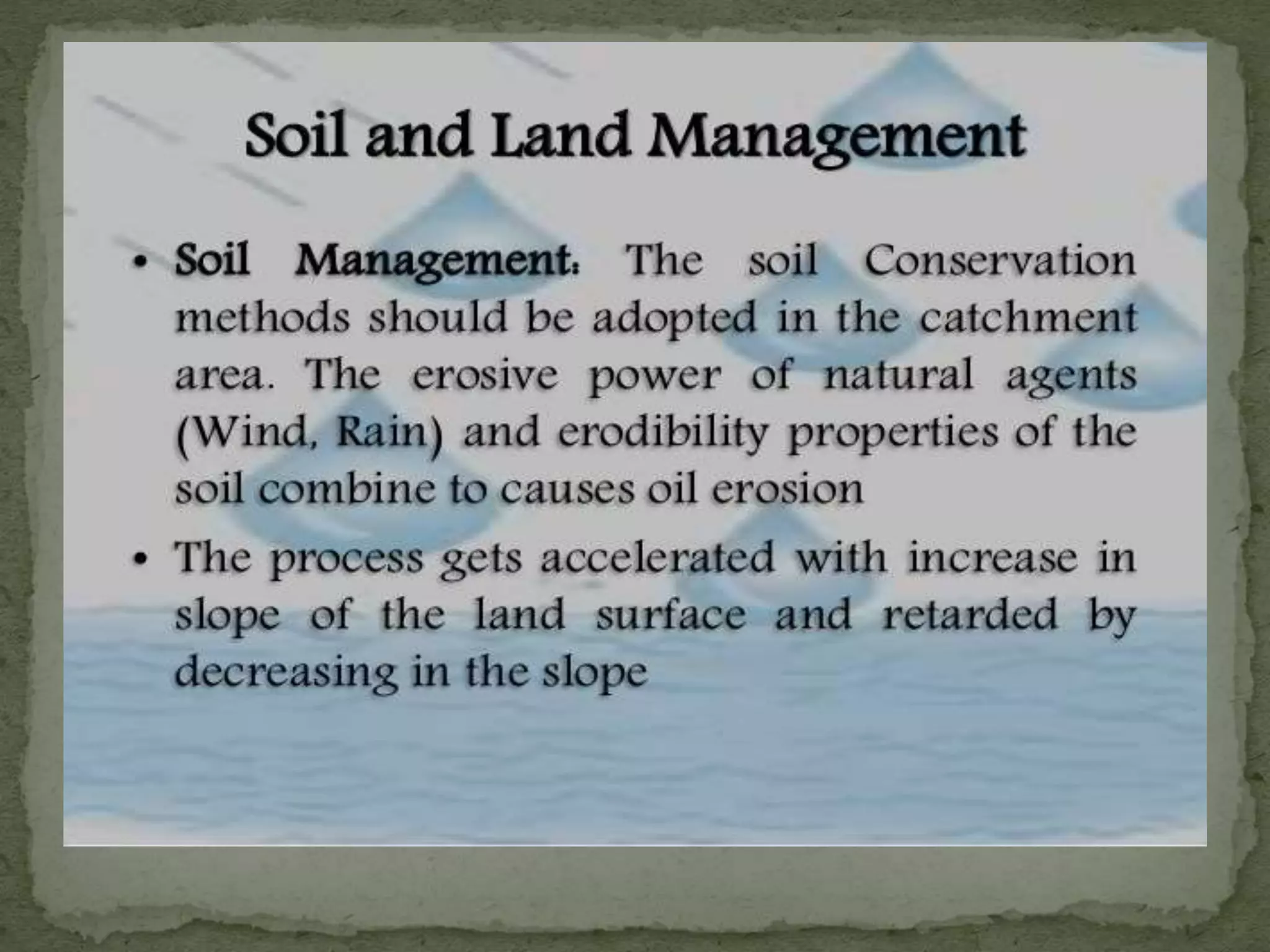 Watershed management A Lecture By Mr Allah Dad Khan Visiting Professor ...