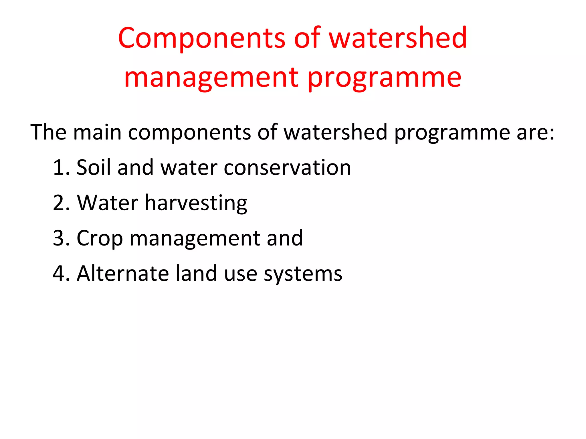 Watershed management | PPT
