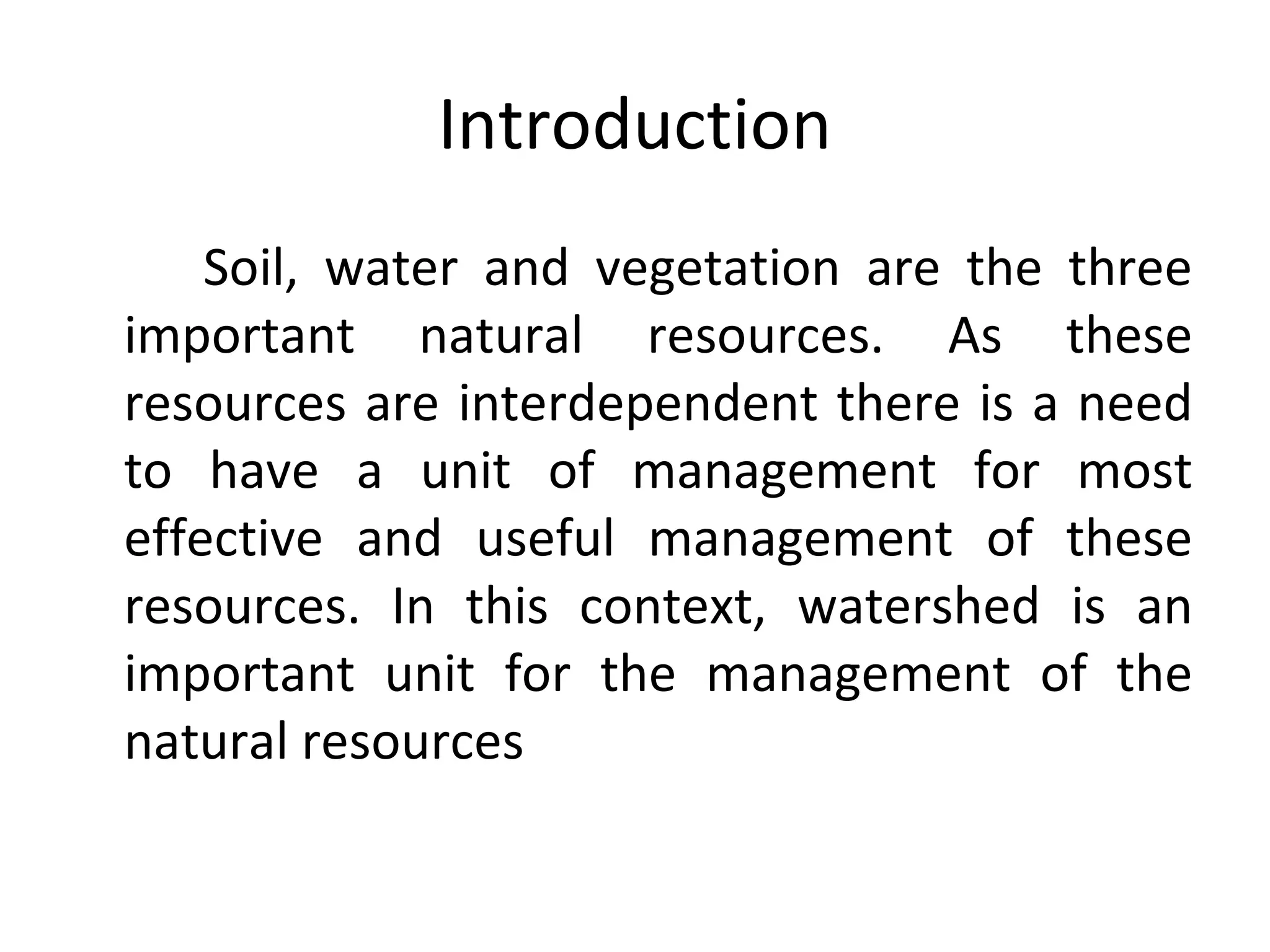 Watershed management | PPT