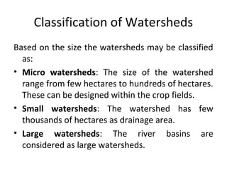 Watershed management | PPT | Agriculture | Industries