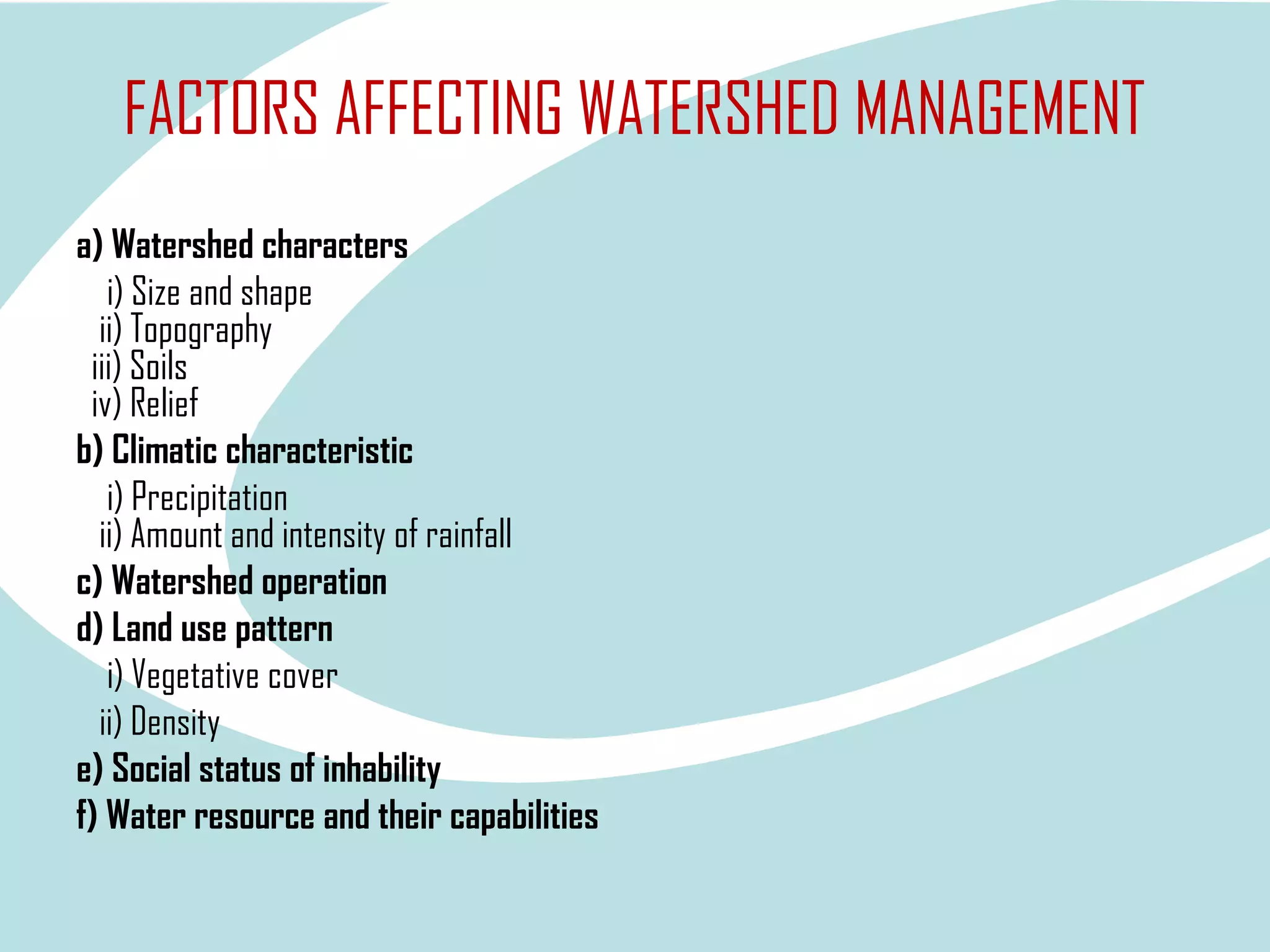 Watershed management | PPT