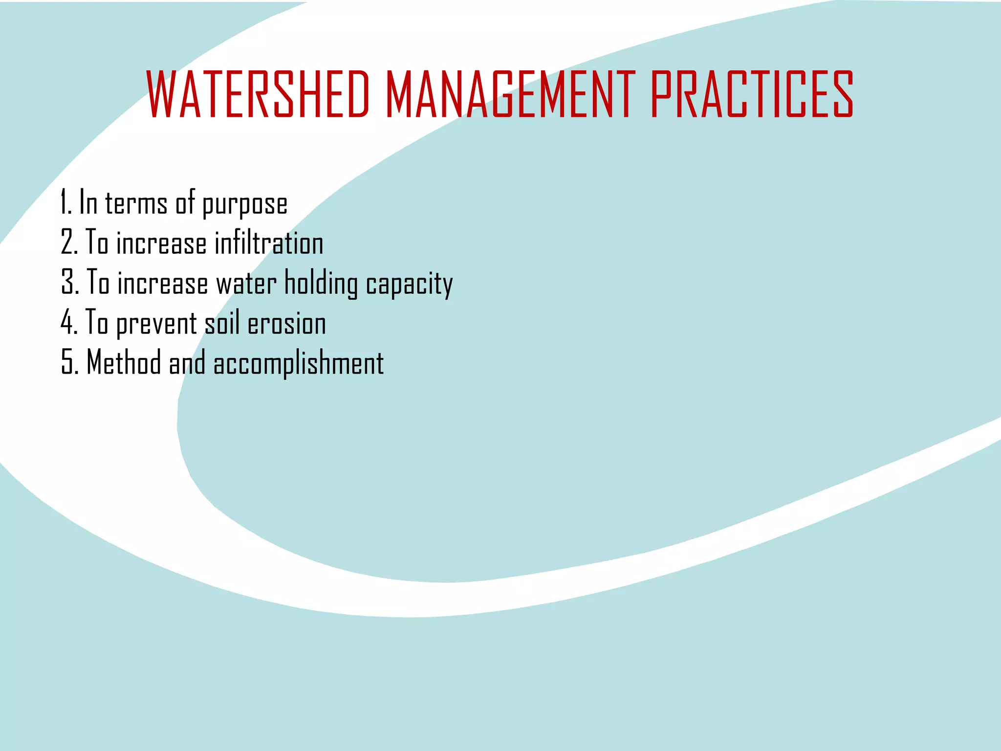 Watershed management | PPT