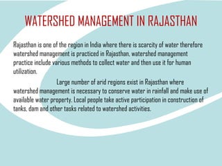 Watershed Management Techniques