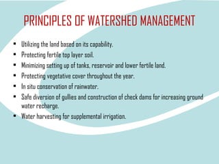 Watershed Management Techniques