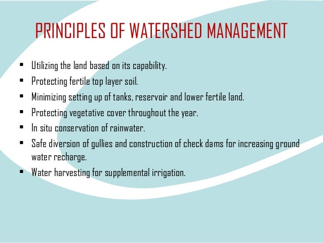 Watershed management