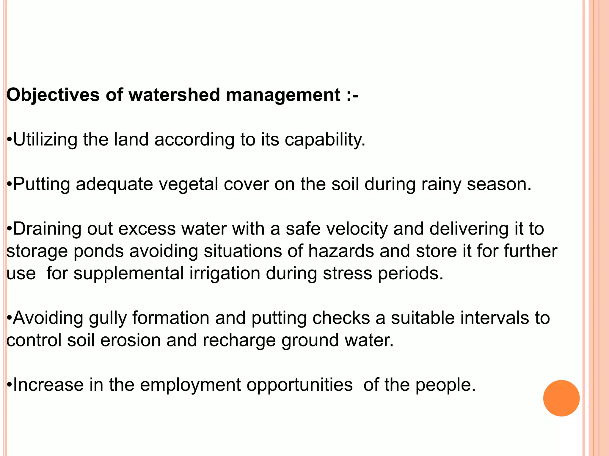 Watershed management | PPTX