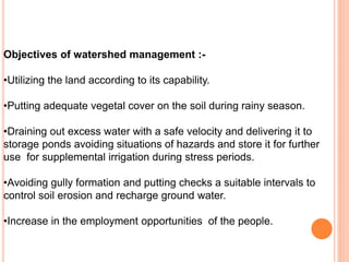 Watershed management | PPTX