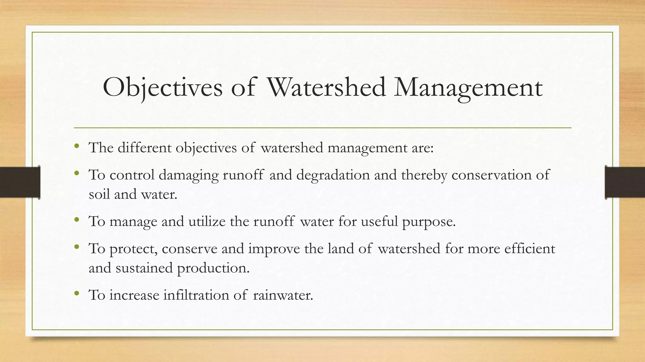 Watershed Management | PPT