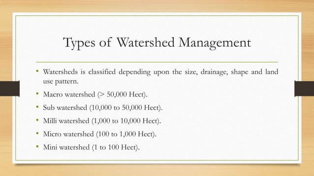 Watershed Management | PPT