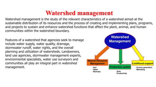 Watershed management | PPTX
