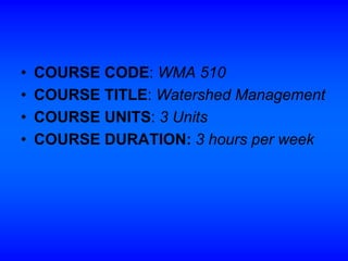 Watershed Management.ppt