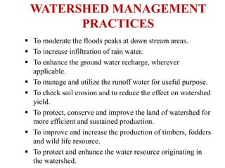 Watershed management and development | PPTX