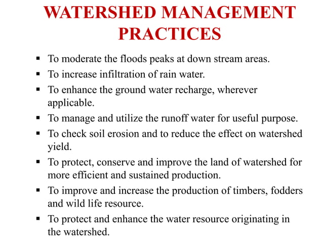 Watershed management and development | PPTX
