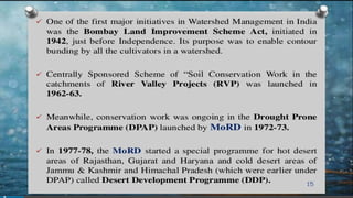 Watershed management definition, objectives, concepts, approach of ...