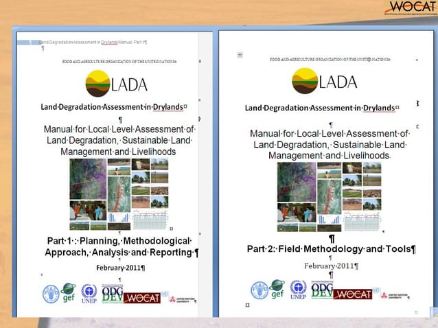 WOCAT-LADA modules: Watershed Management & Climate Change Adaptation | PPT
