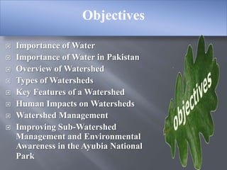 Watershed Managment by Muhammad Qasim & Aroj Bashir | PPTX