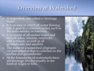 Watershed Managment by Muhammad Qasim & Aroj Bashir | PPTX
