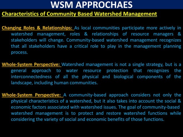 Watershed management dr.chandan | PPTX | Agriculture | Industries