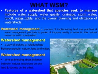 Watershed management dr.chandan | PPTX