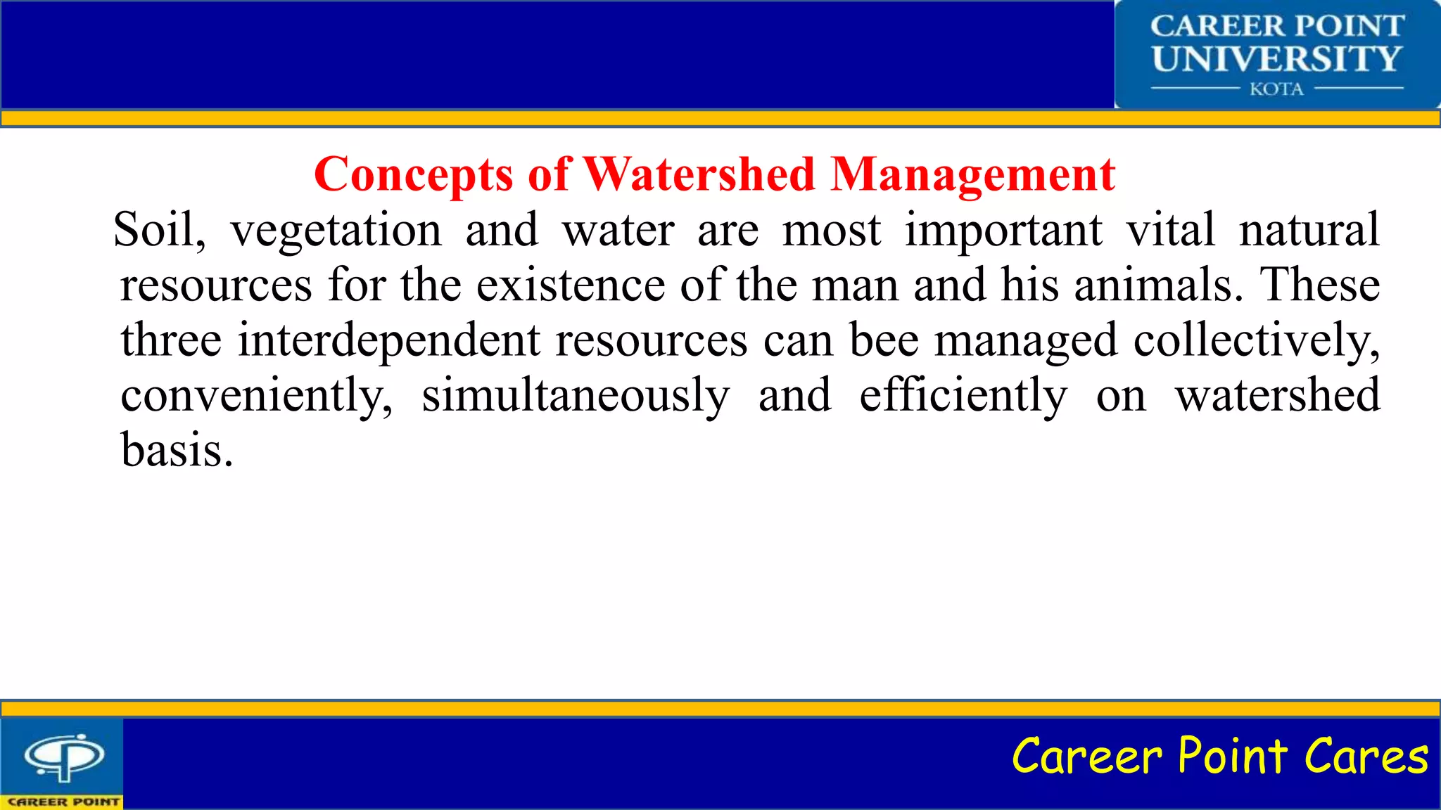Watershed Management | PPT