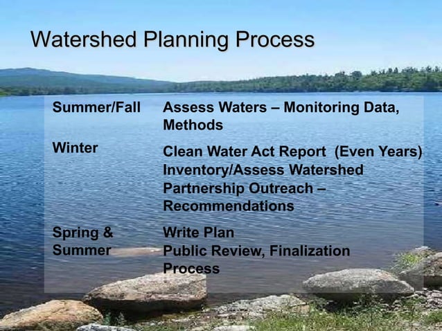Watershed planning 2011 overview | PPT