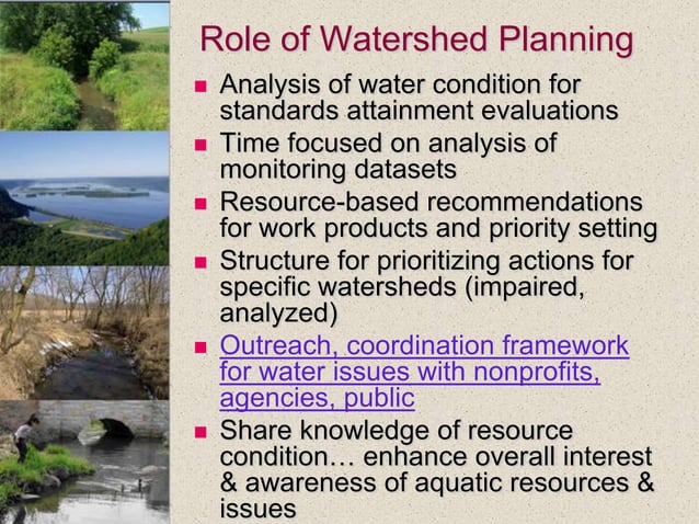 Watershed planning 2011 overview | PPT