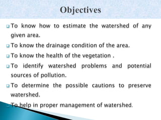 Watershed problem and management ; study on Khulna University ...