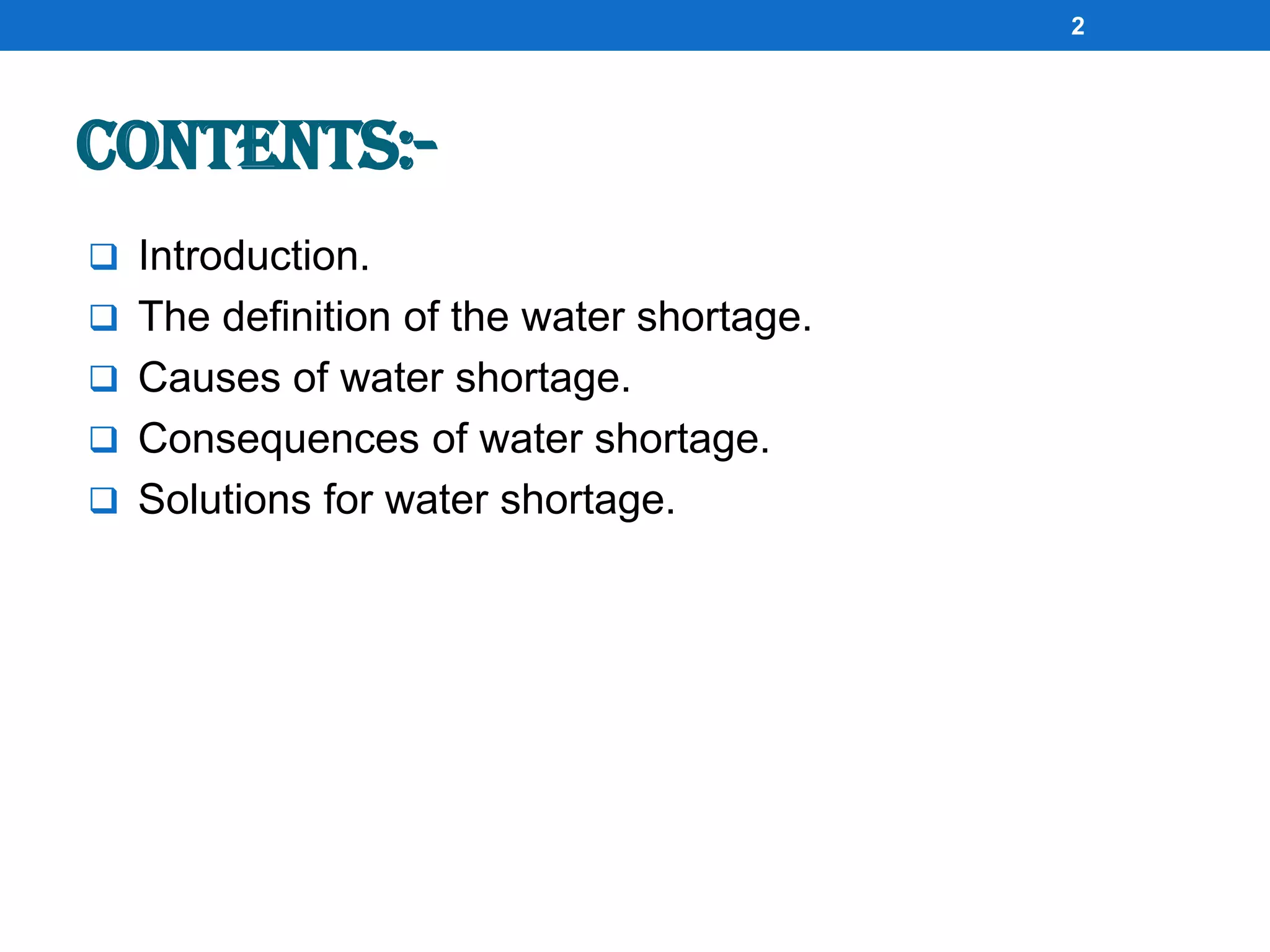 Water shortage in australia | PPTX