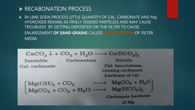 Water softening and hardness removal | PPTX | Chemistry | Science