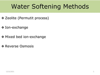 Water softening methods | PPTX