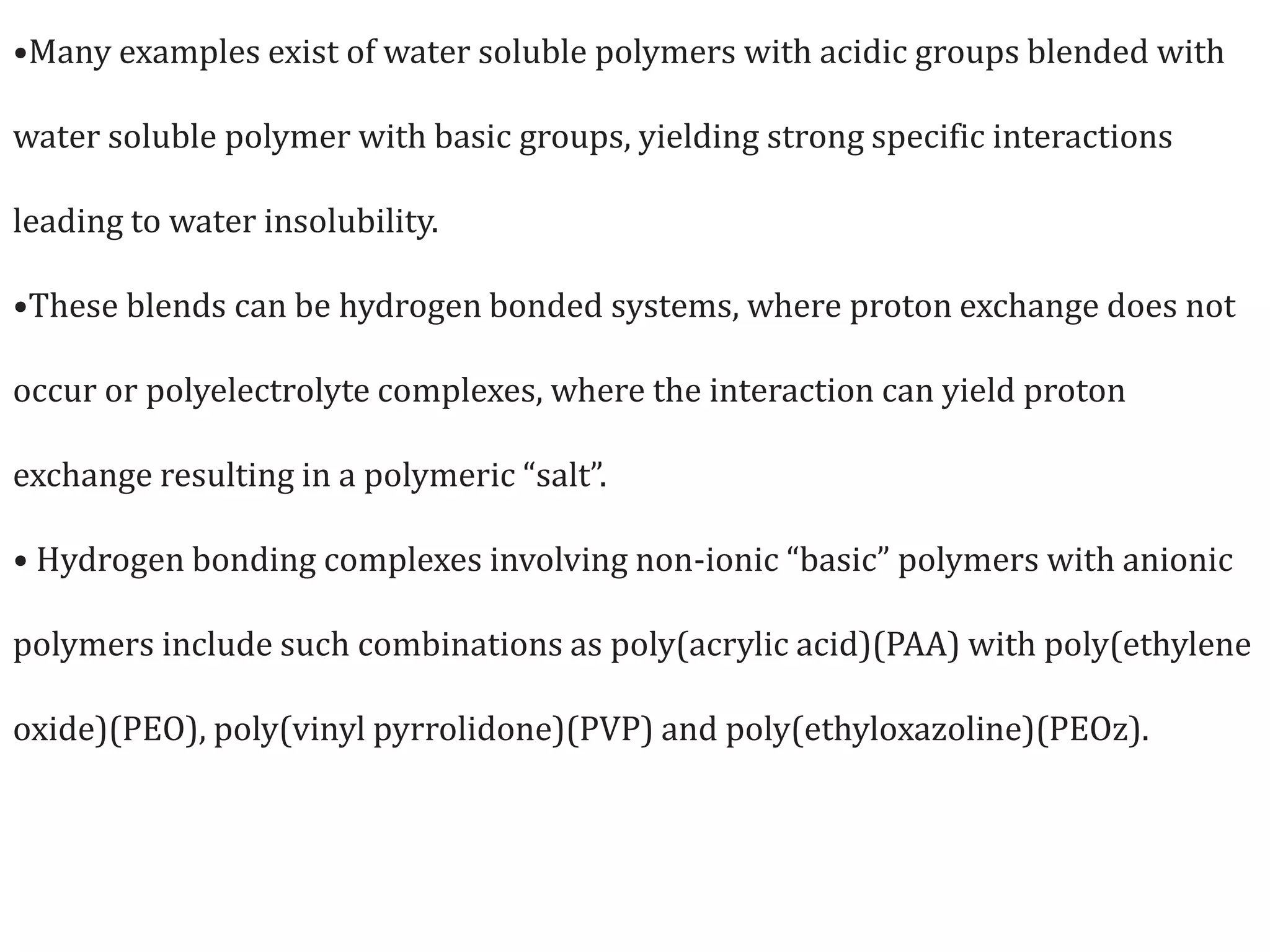 Water soluble polymer | PPTX