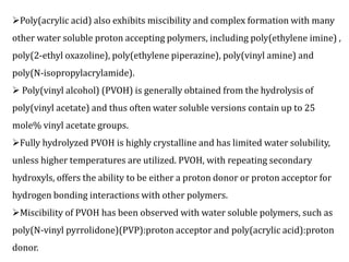 Water soluble polymer | PPTX