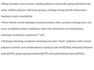 Water soluble polymer | PPTX