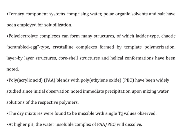 Water soluble polymer | PPTX