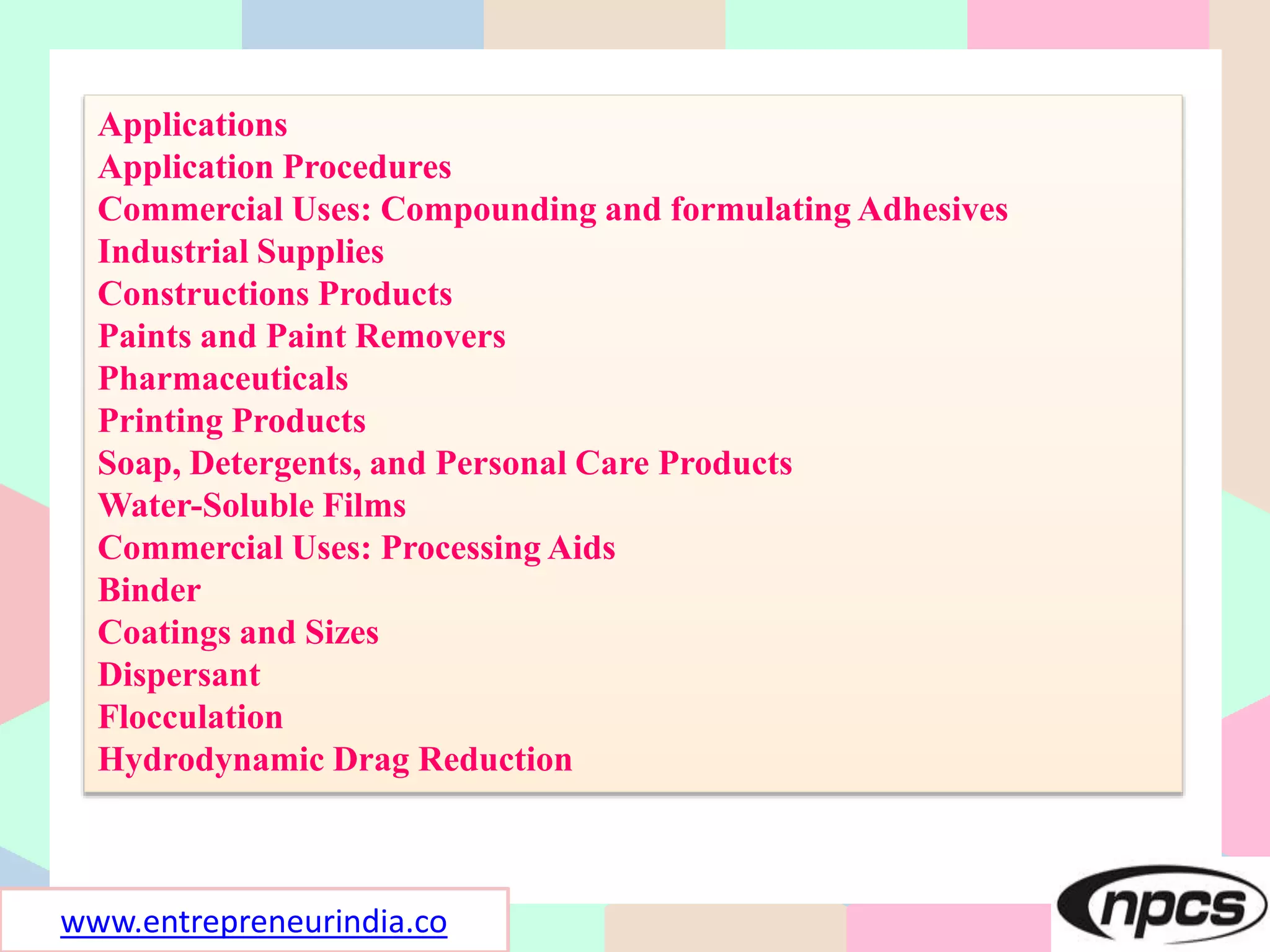 Water Soluble Polymers for Industrial Applications, Compounding ...