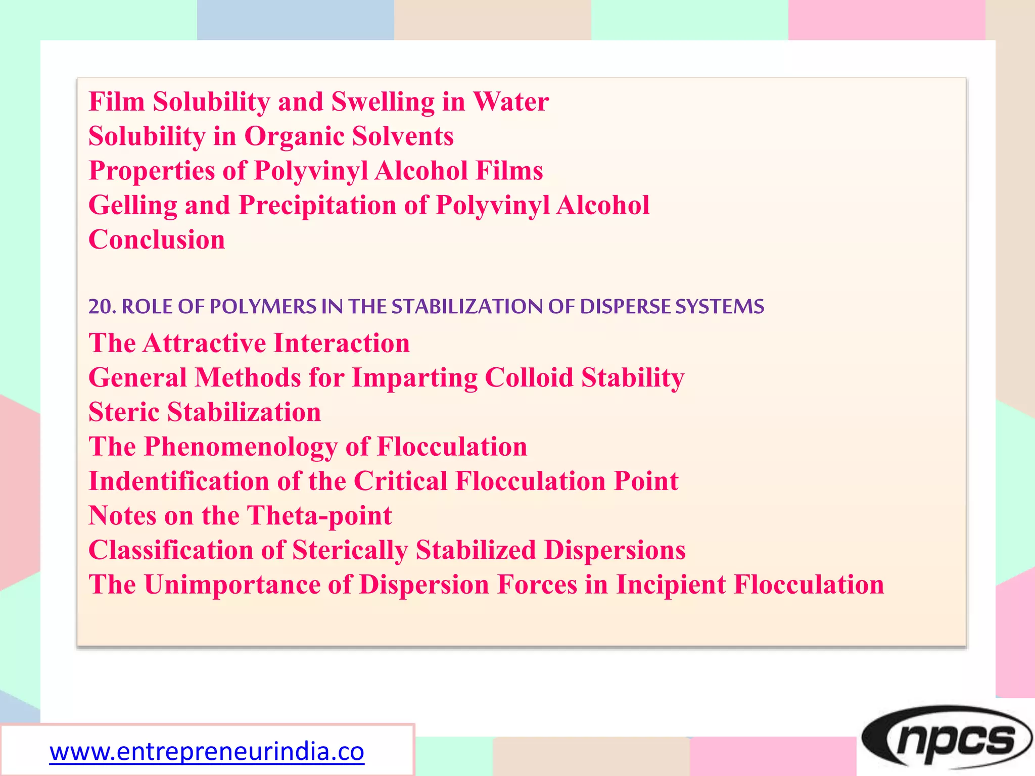 Water Soluble Polymers for Industrial Applications, Compounding ...
