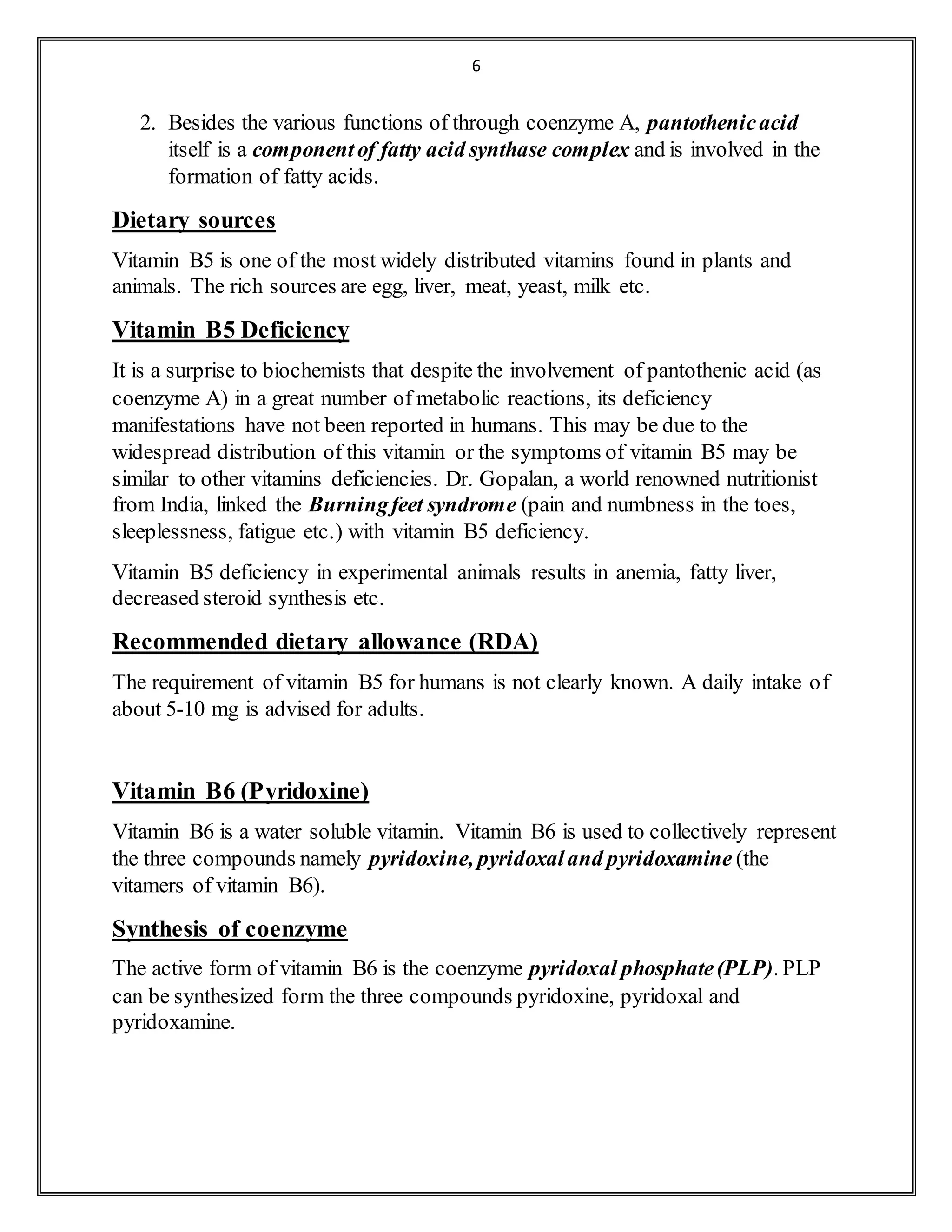 Water soluble vitamins written by Ashfaq Ahmad | DOCX