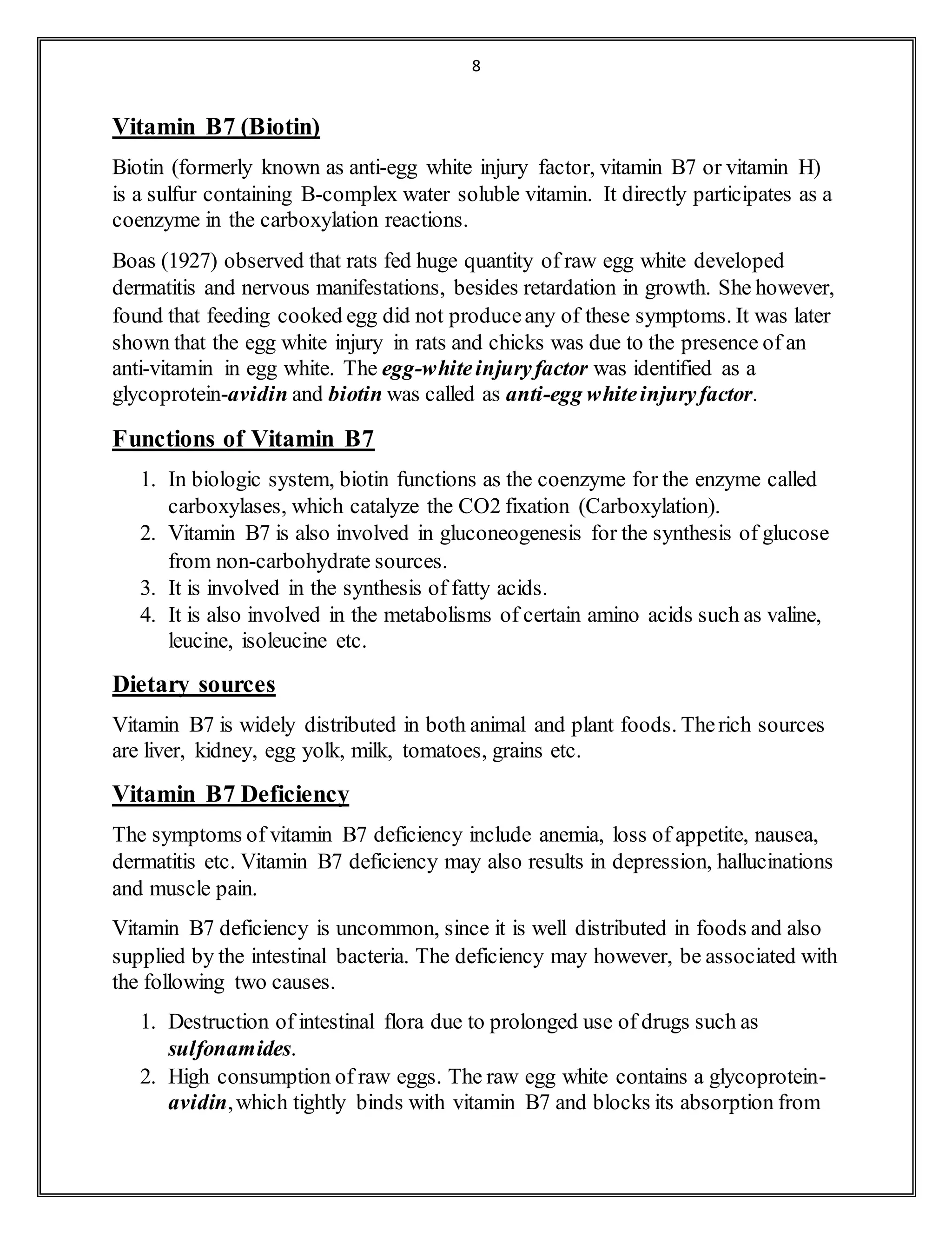 Water soluble vitamins written by Ashfaq Ahmad | DOCX