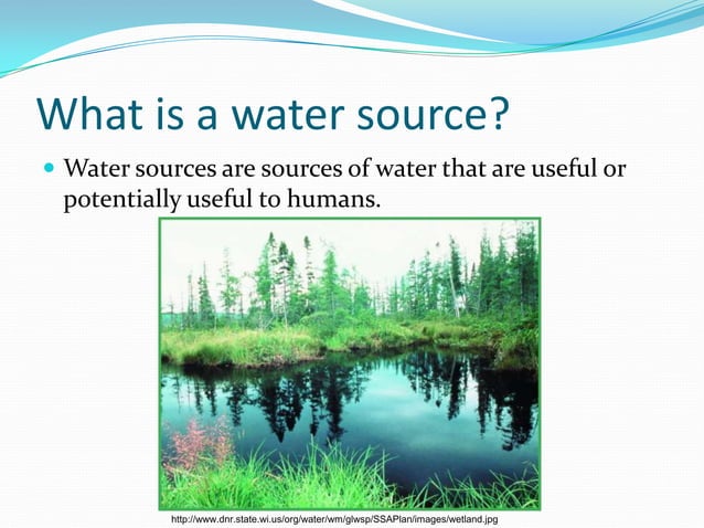 Water sources | PPTX