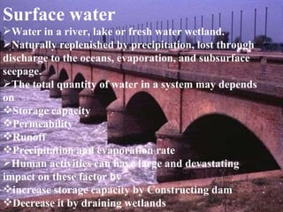 Water sources | PPT | Chemistry | Science