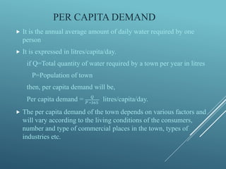 Water sources for environmental studies | PPTX
